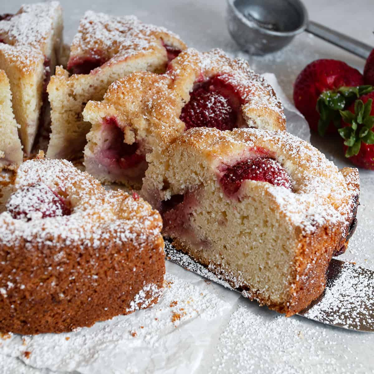 Rustic Strawberry Shortcake Cake - Seasons and Suppers