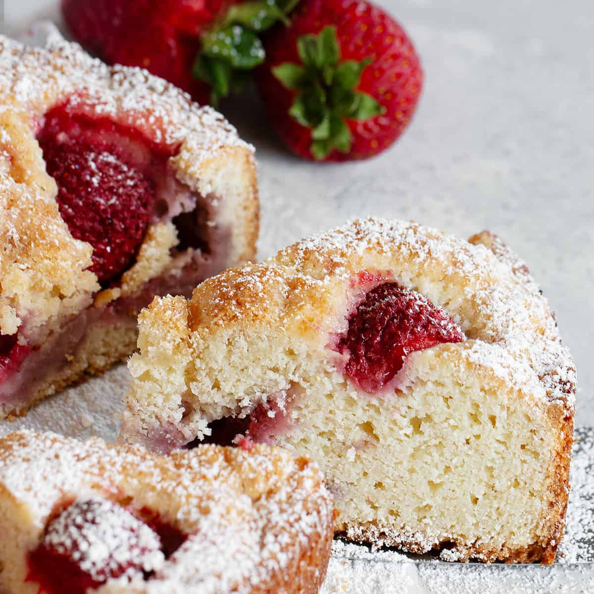 Rustic Strawberry Shortcake Cake - Seasons and Suppers