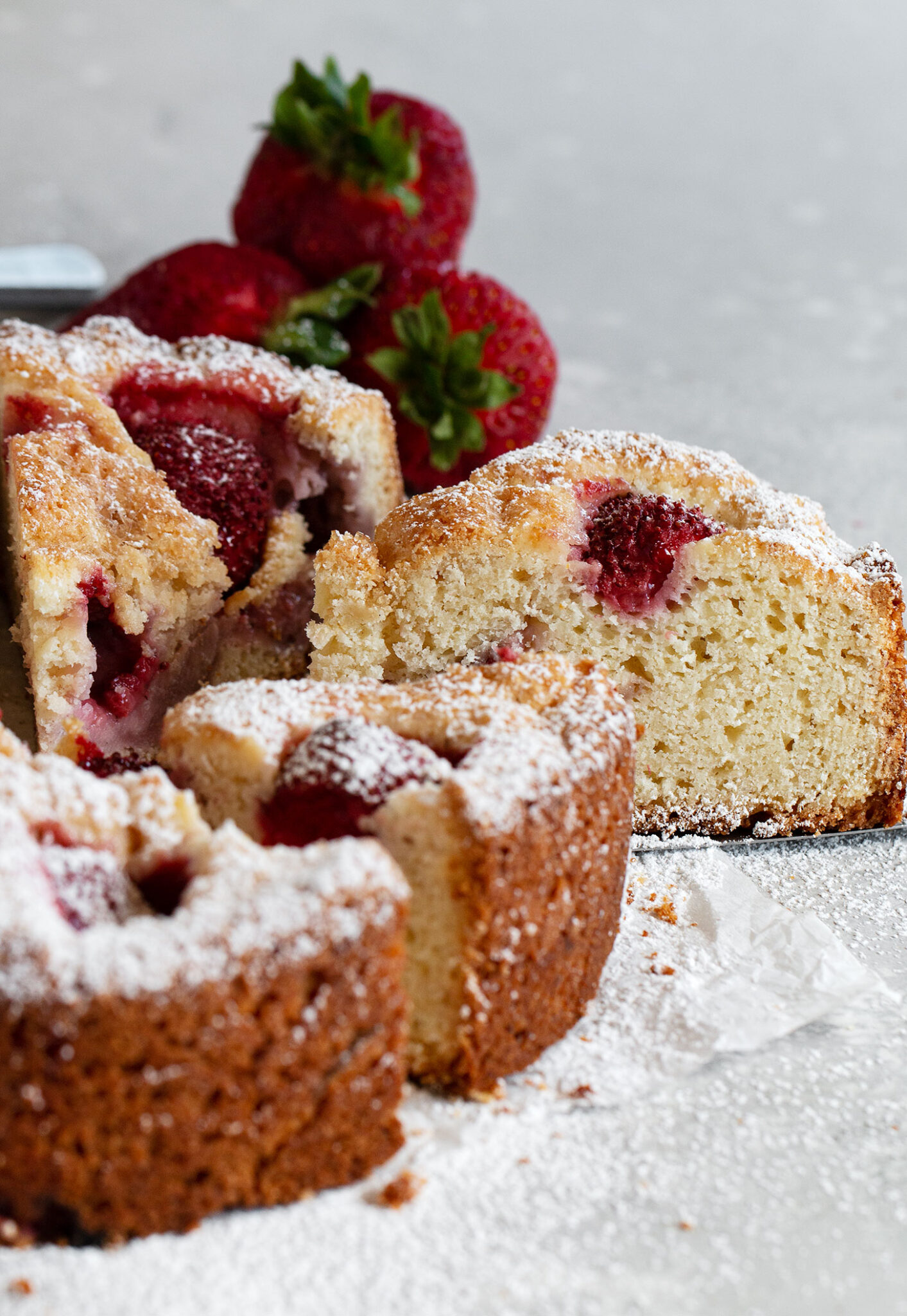 Rustic Strawberry Shortcake Cake - Seasons and Suppers