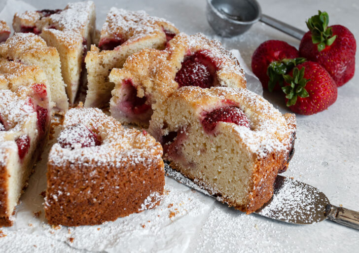 Rustic Strawberry Shortcake Cake - Seasons and Suppers