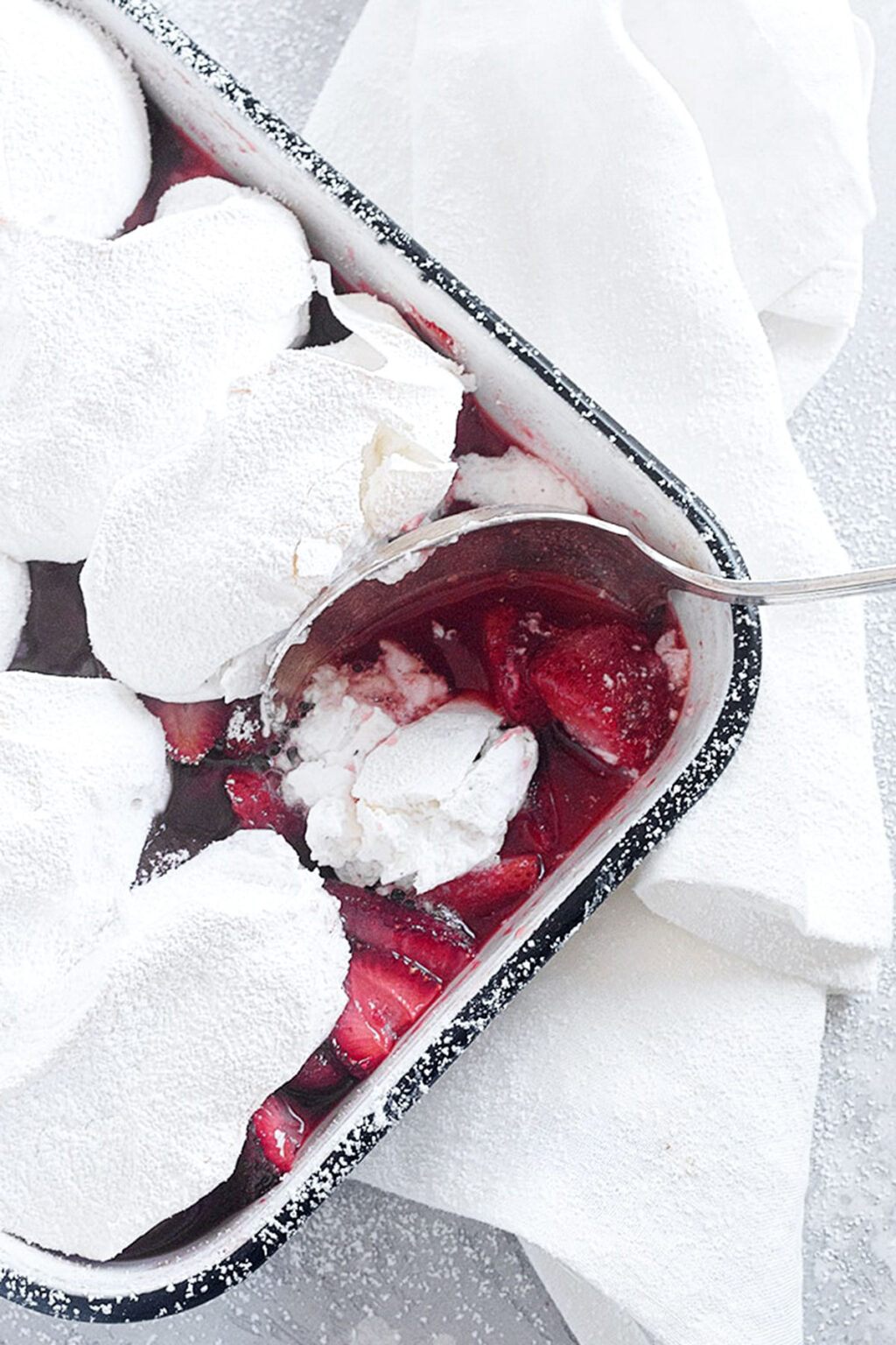 Strawberry Meringue Dessert - Seasons and Suppers