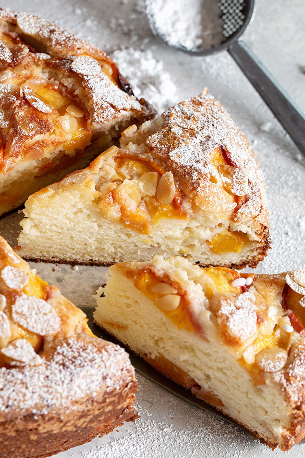Fresh Peach Ricotta Cake - Seasons and Suppers