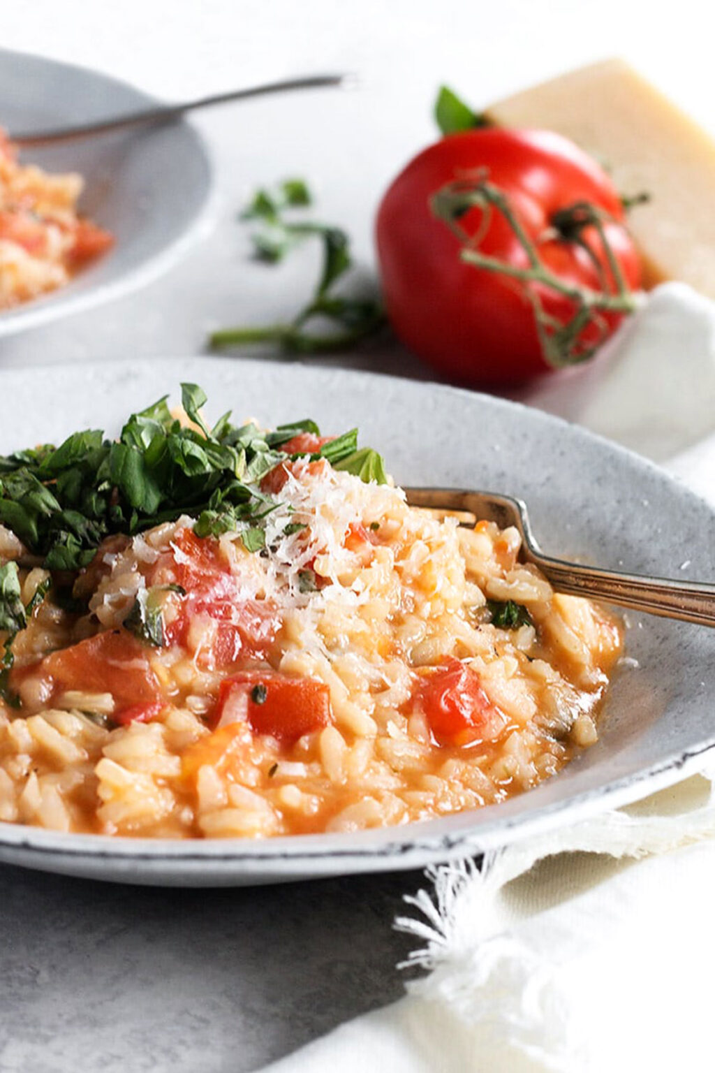 Tomato Basil Risotto - Seasons and Suppers