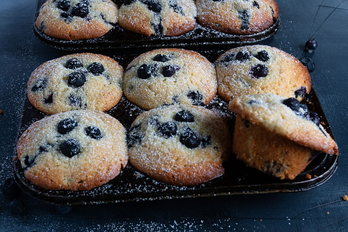 Simply Perfect Blueberry Lemon Muffins - Seasons and Suppers