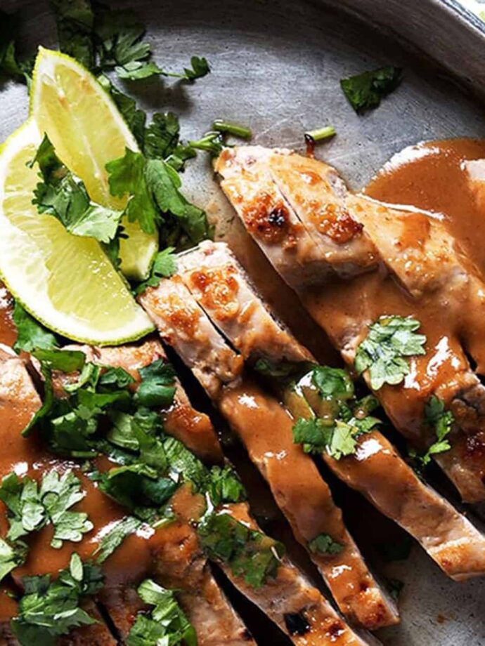 Greek Souvlaki Pork Tenderloin - Seasons and Suppers