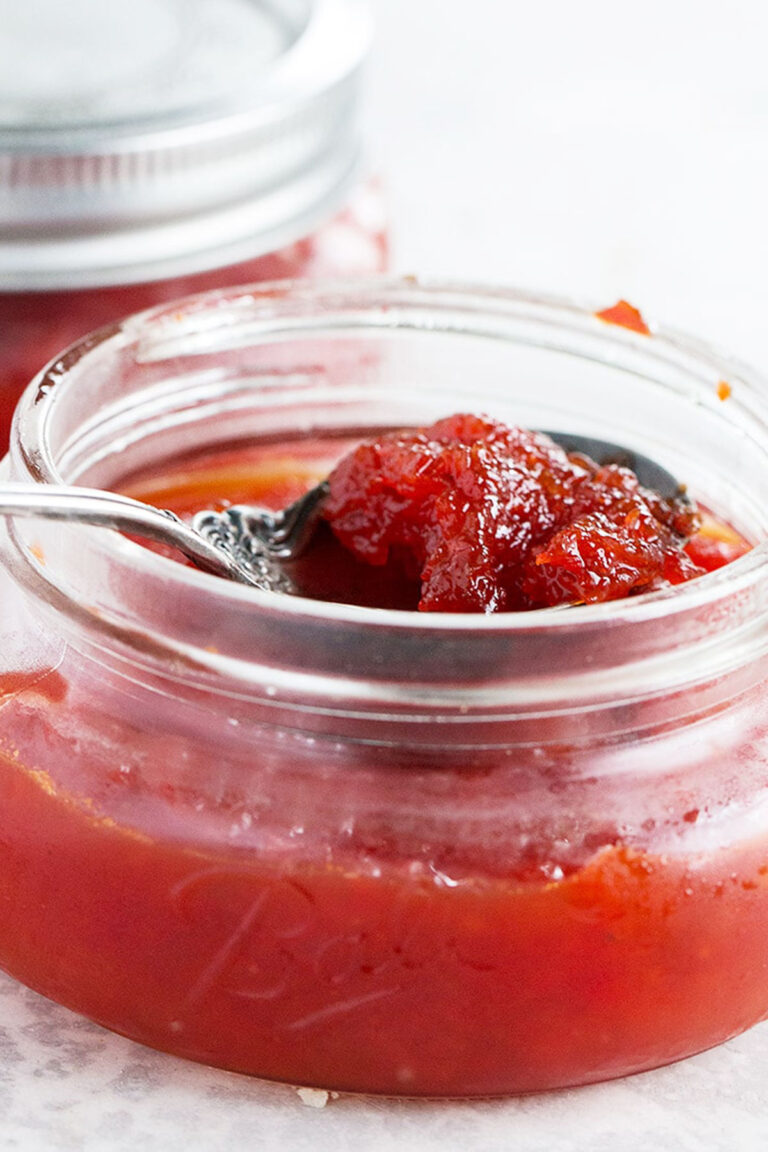 Easy No-Pectin Red Pepper Jam - Seasons and Suppers