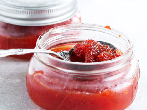 Easy No-Pectin Red Pepper Jam - Seasons and Suppers