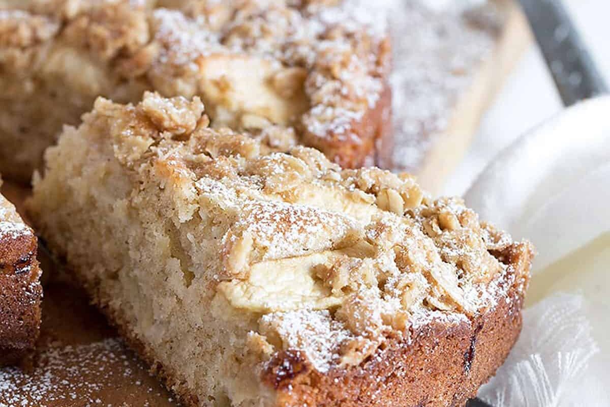 Apple Crisp Cake - Seasons and Suppers