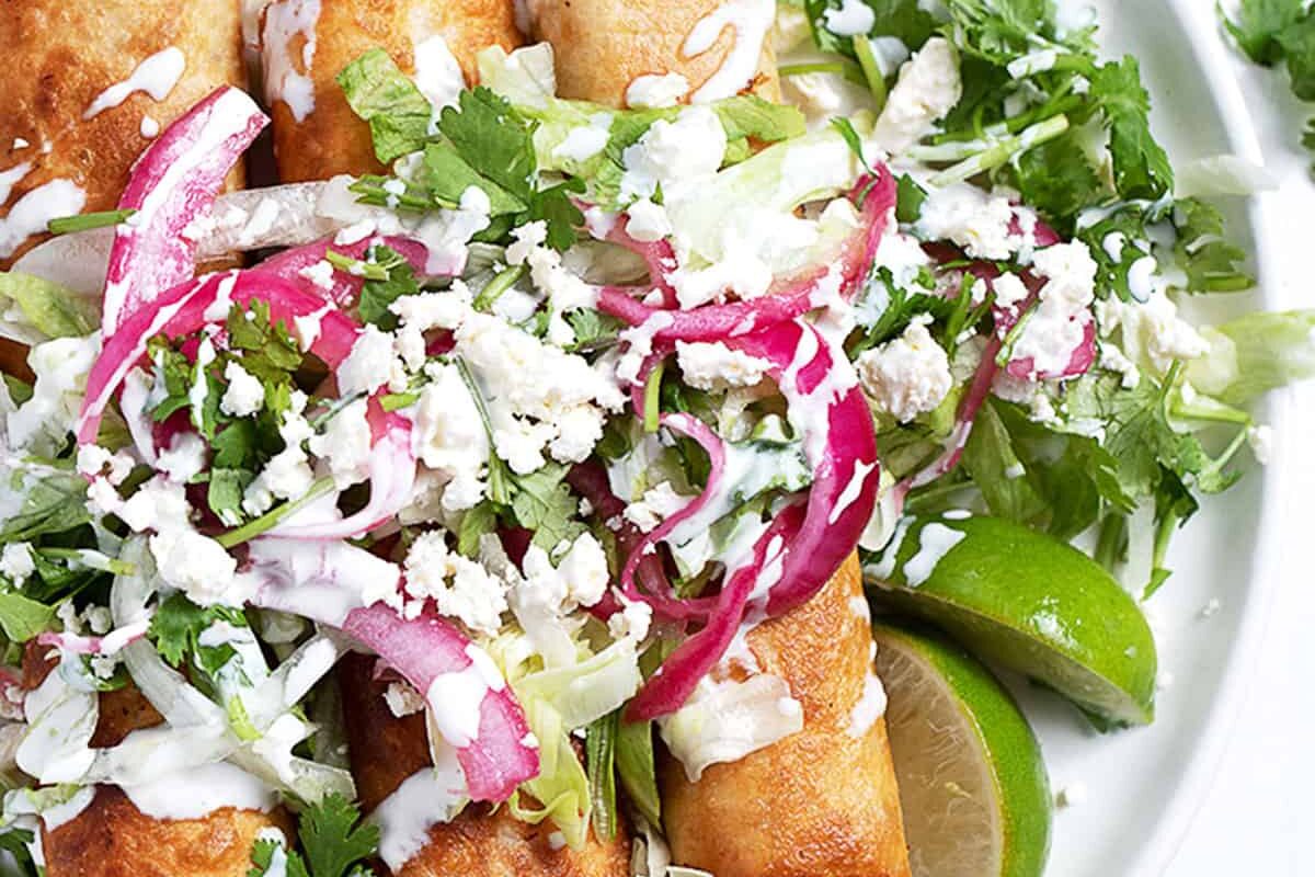 Flautas de Pollo (Chicken Flautas) - Seasons and Suppers