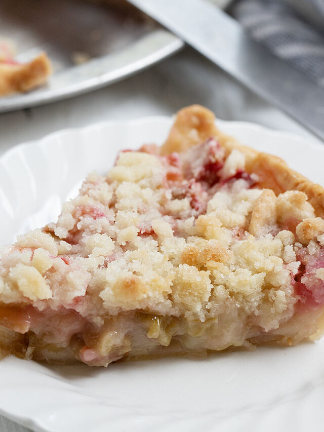 Rhubarb Torte with Meringue Topping - Seasons and Suppers