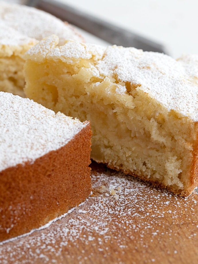 Invisible Apple Cake - Seasons and Suppers