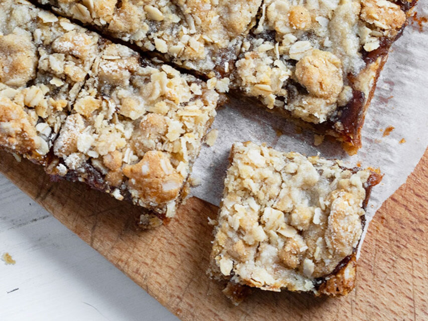 Old-Fashioned Date Squares - Seasons and Suppers