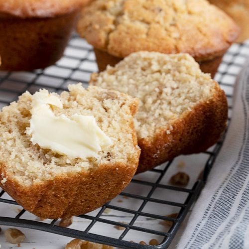 Bakery Style Maple Walnut Muffins - Seasons and Suppers