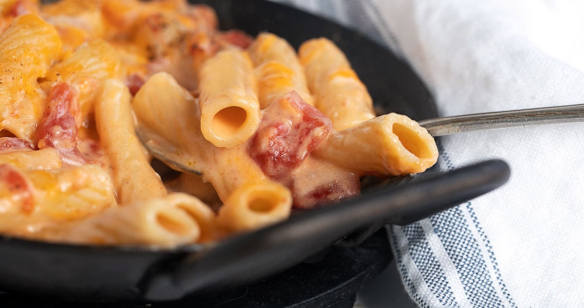 Pasta and Cheese with Tomatoes - Seasons and Suppers