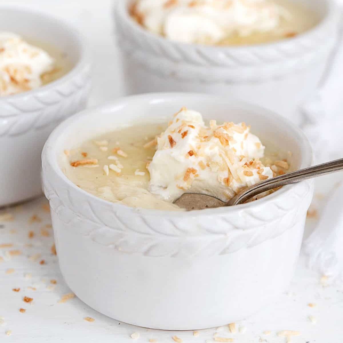 Coconut Cream Pudding - Seasons and Suppers