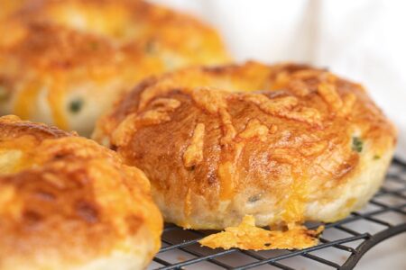 Jalapeño Cheddar Cheese Bagels - Seasons and Suppers