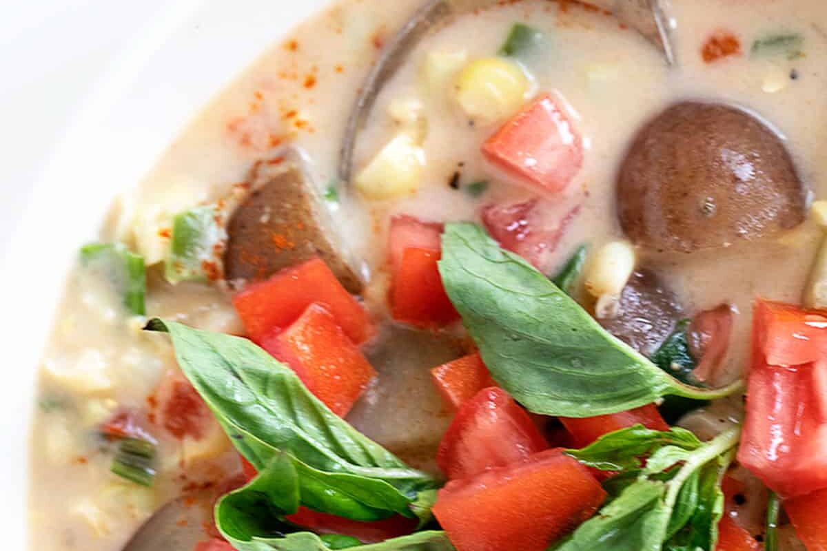 Simple Summer Corn Chowder - Seasons and Suppers
