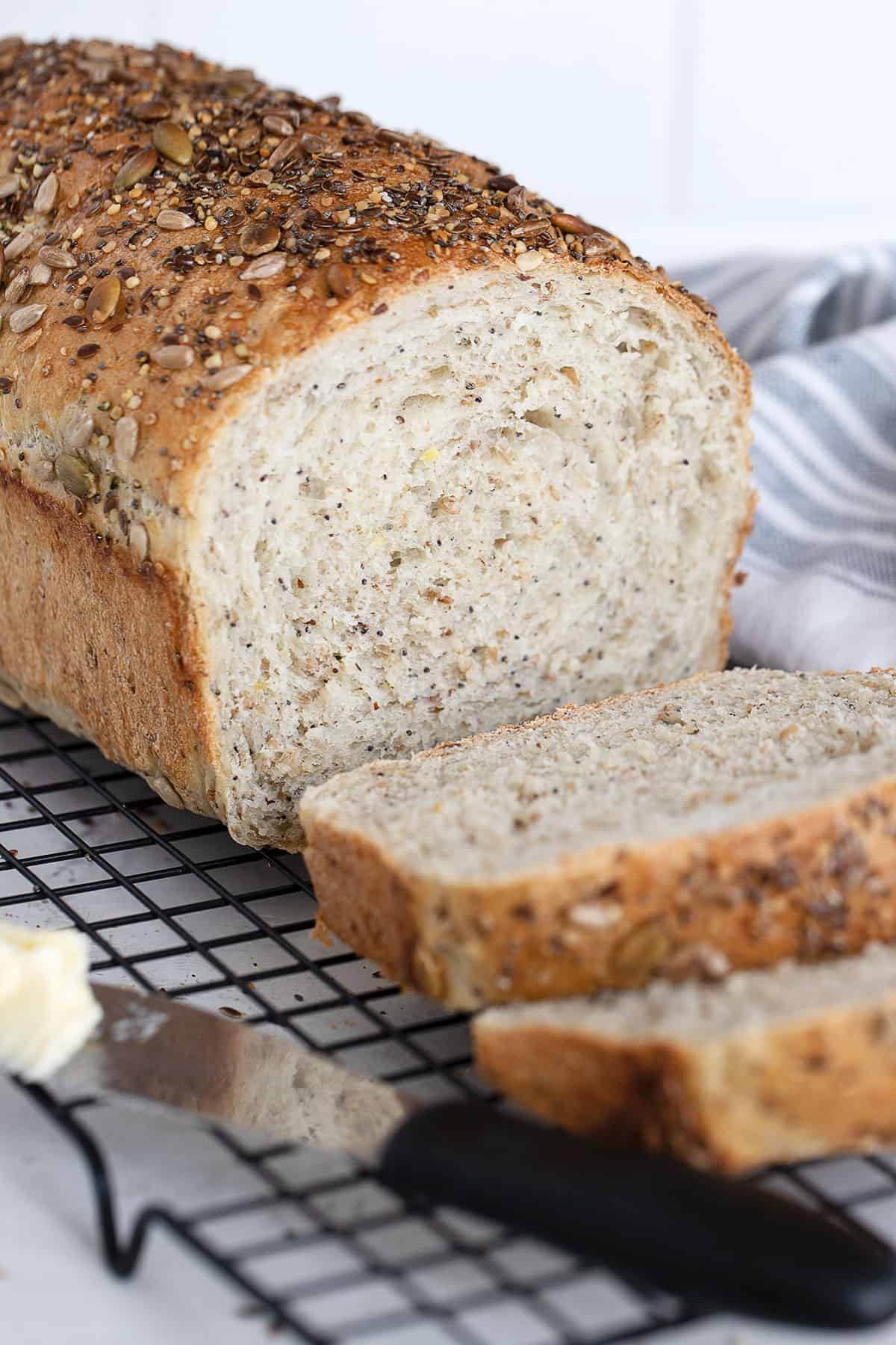 Light and Fluffy Multigrain Bread - Seasons and Suppers