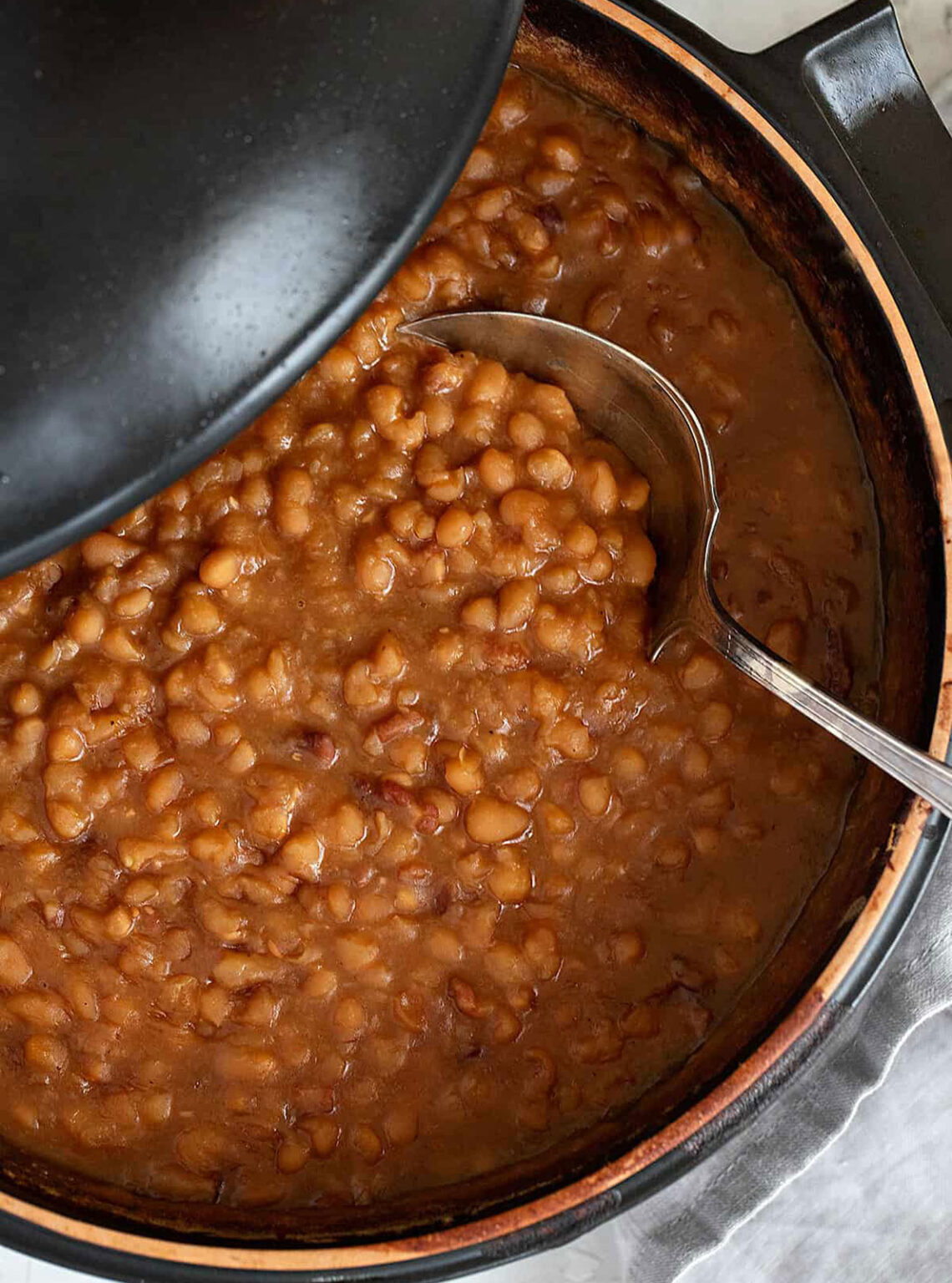 Maple Baked Beans - Seasons and Suppers