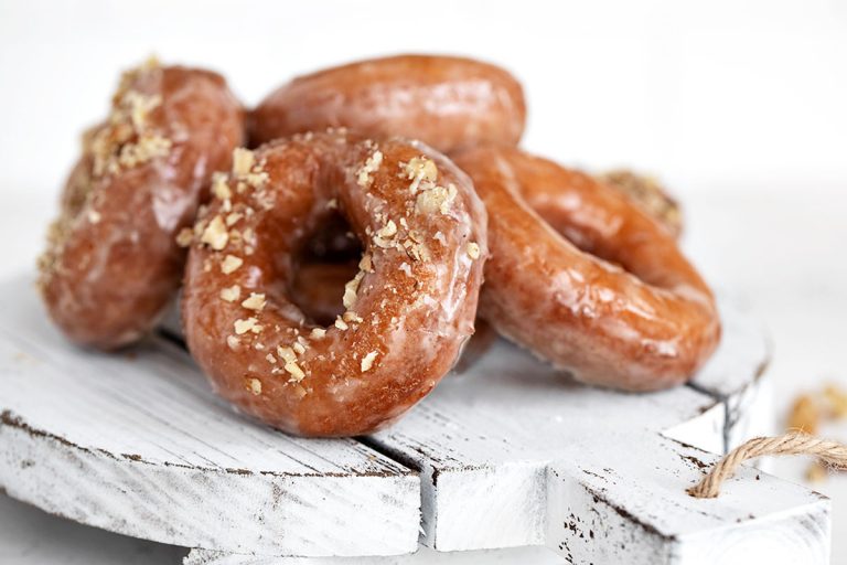 Maple Glazed Maple Donuts - Seasons and Suppers