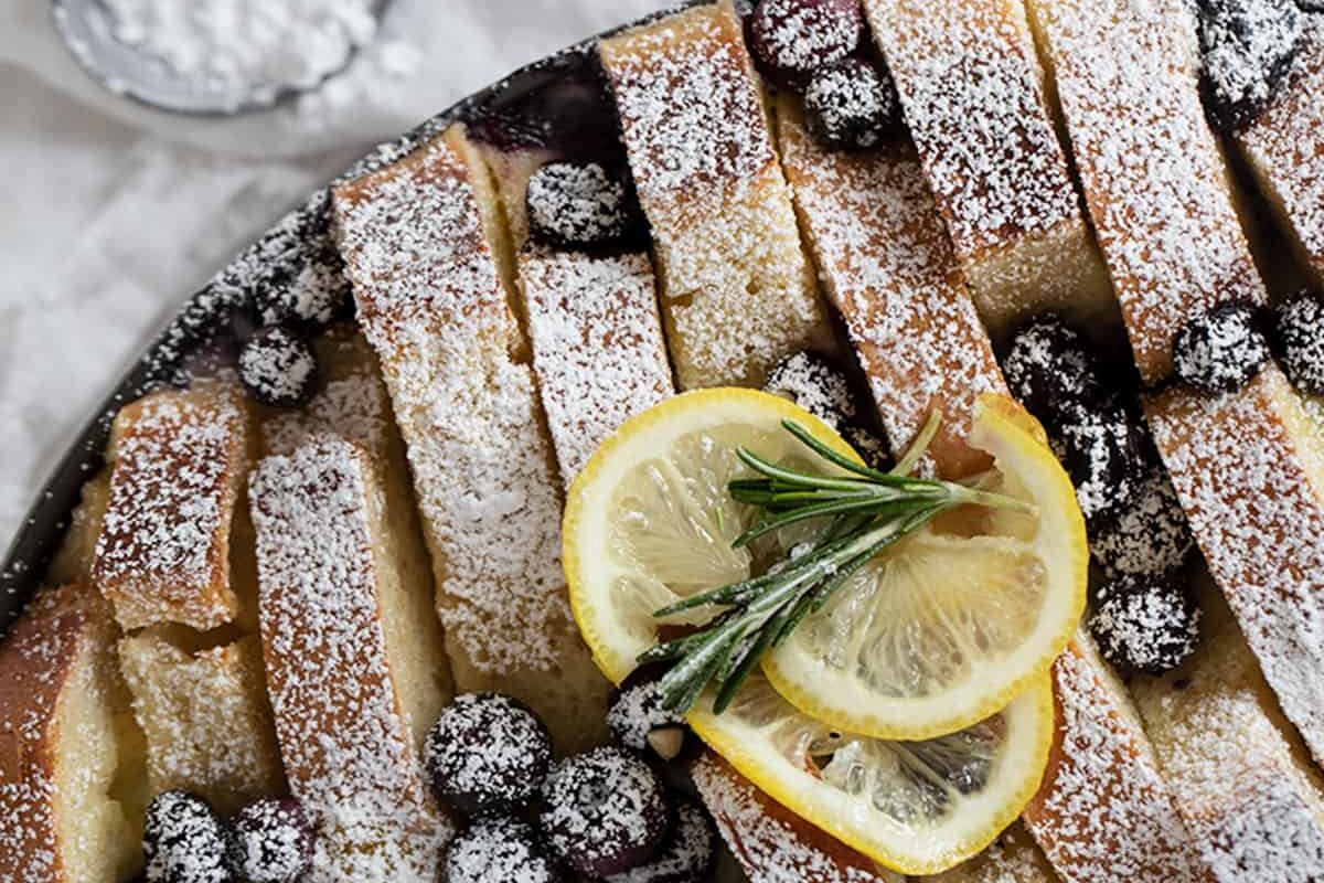 Blueberry Lemon Bread Pudding - Seasons and Suppers