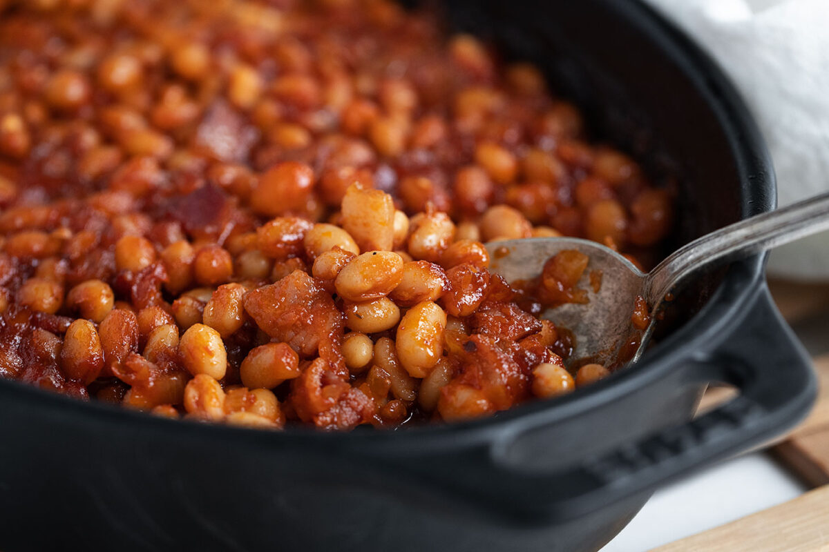 Sweet Sassy Baked Beans with Canned Beans - Seasons and Suppers