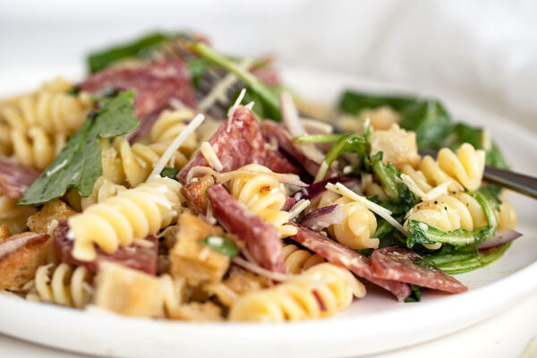 Pasta Salad with Salami - Seasons and Suppers