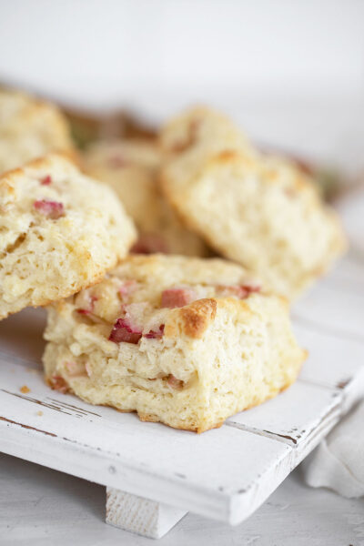 Rhubarb Scones - Seasons and Suppers