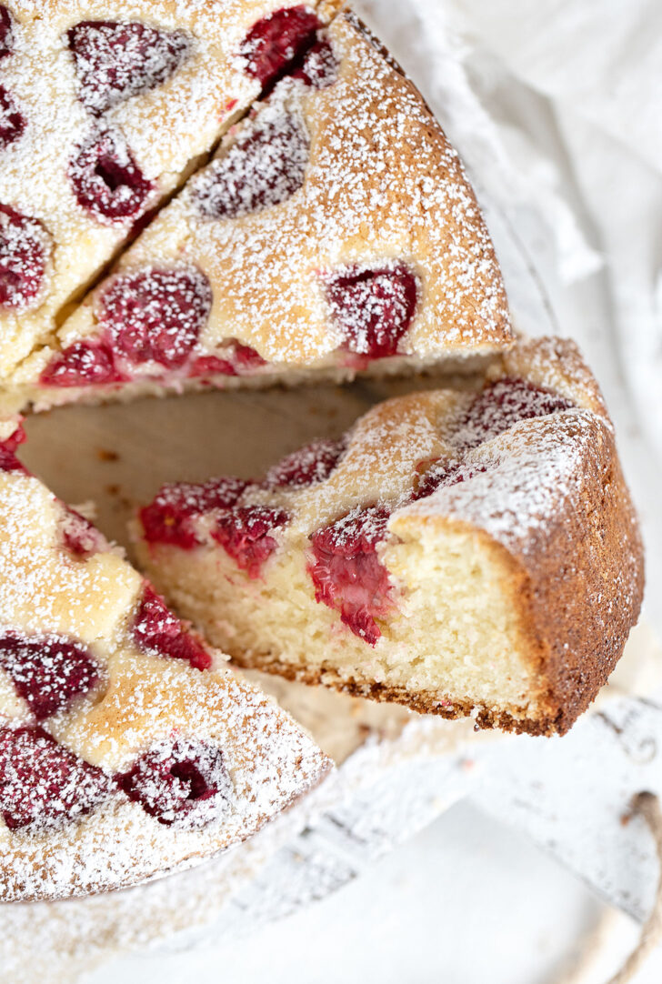 Simple Raspberry Lemon Cake - Seasons and Suppers