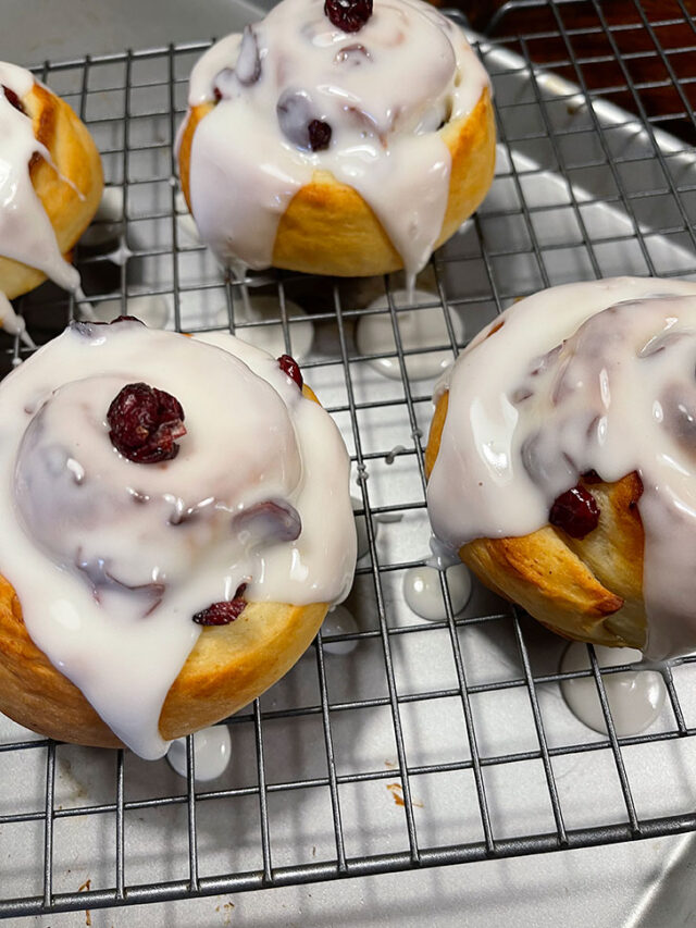 Cranberry Lemon Buns - Seasons and Suppers
