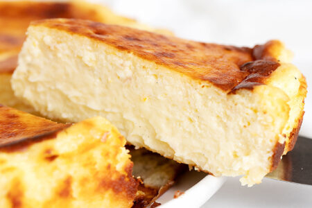 Lemon Basque Cheesecake - Seasons and Suppers