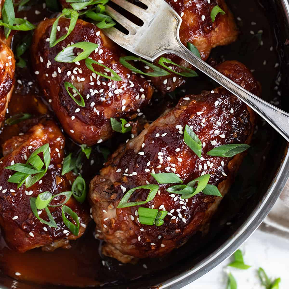Bone-in Chicken Sticky Chicken - Seasons and Suppers