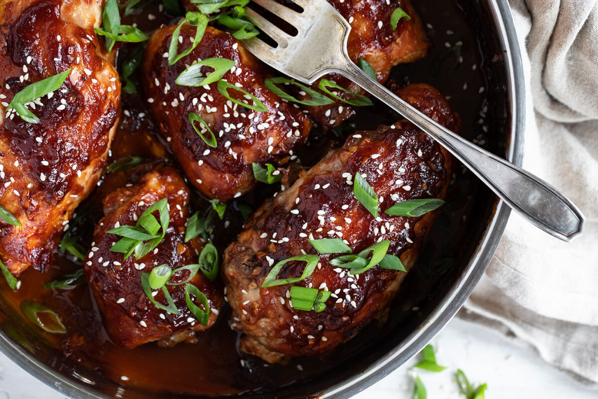 Bone-in Chicken Sticky Chicken - Seasons and Suppers