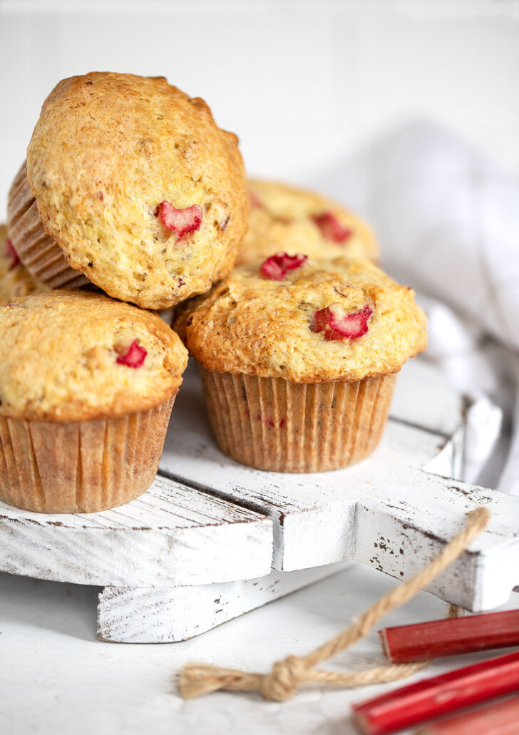 Rhubarb Orange Muffins - Seasons and Suppers