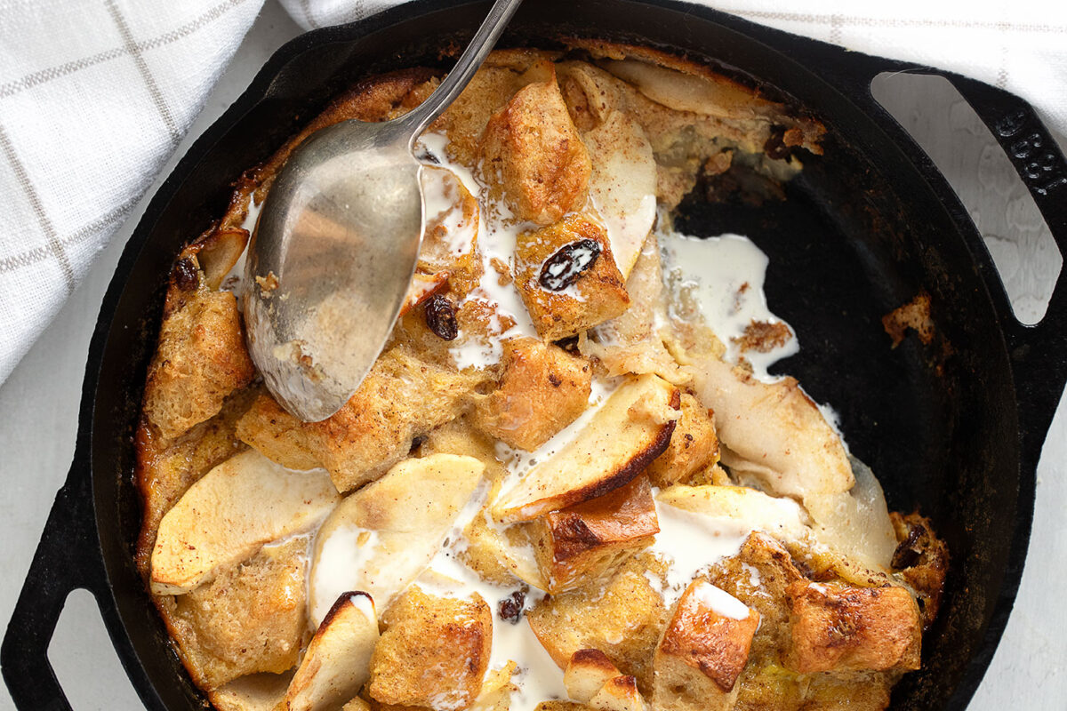 Apple Bread Pudding - Seasons and Suppers