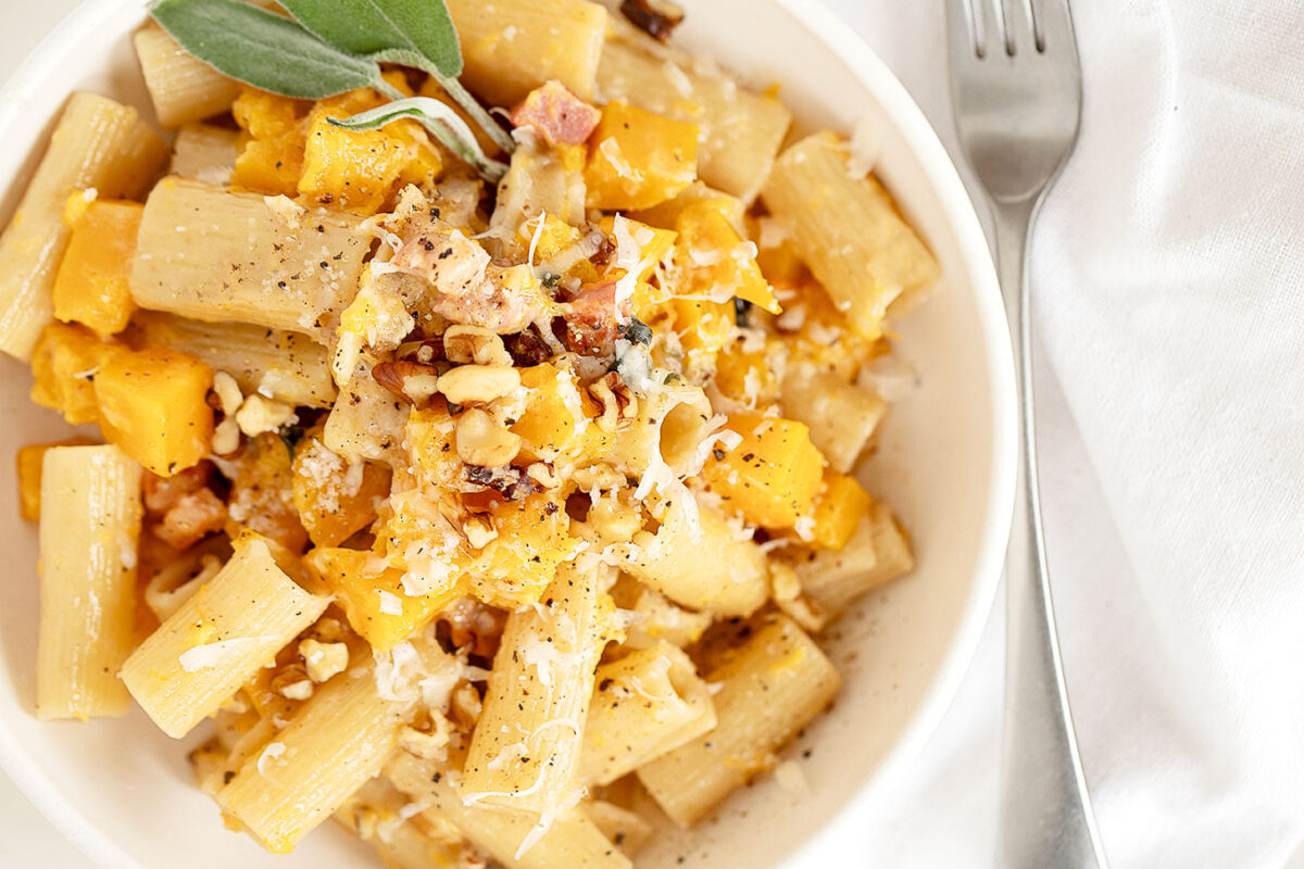 Roasted Butternut Squash Pasta - Seasons and Suppers