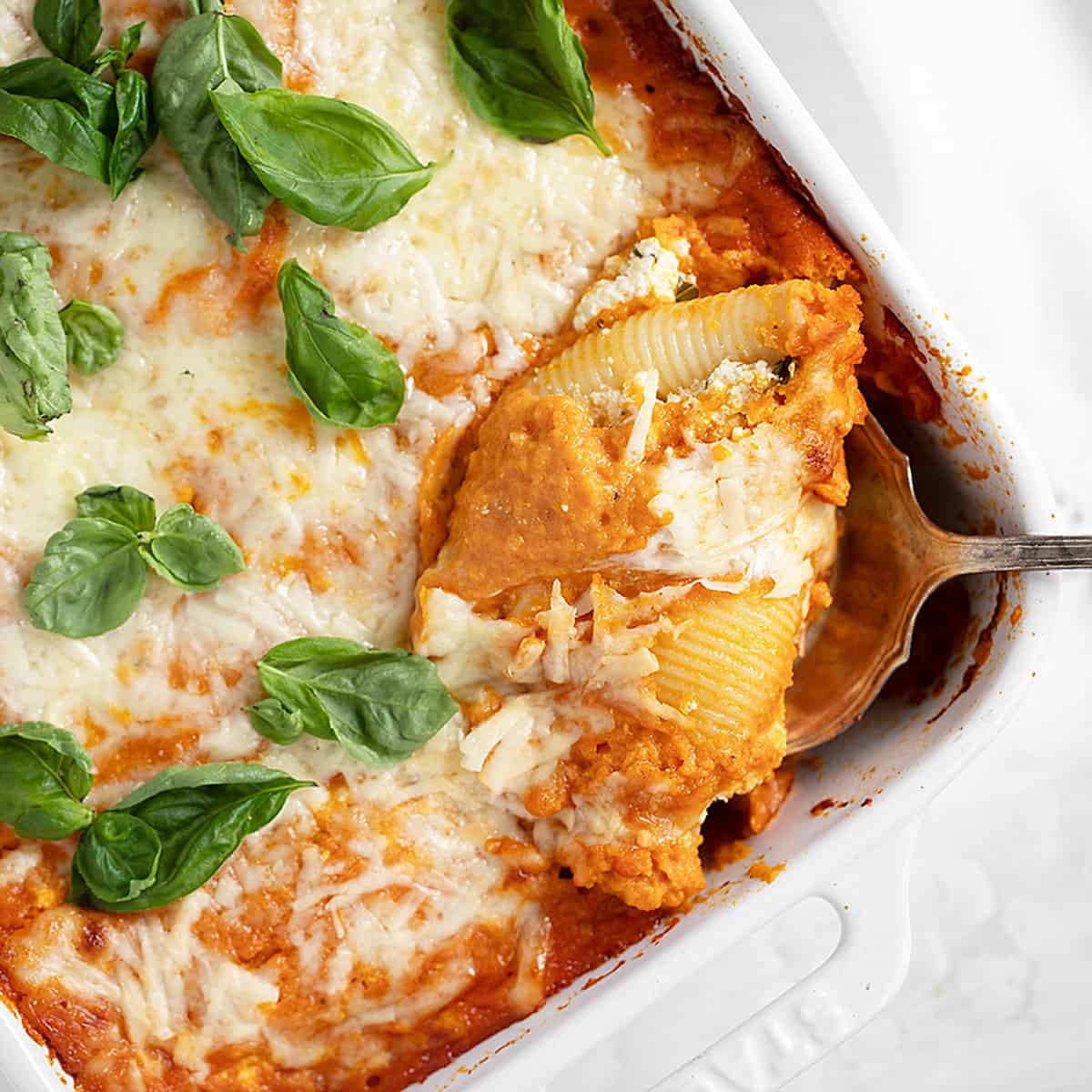Butternut Ricotta Stuffed Shells - Seasons and Suppers