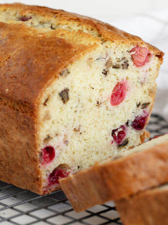 Glazed Cranberry Lemon Loaf - Seasons and Suppers