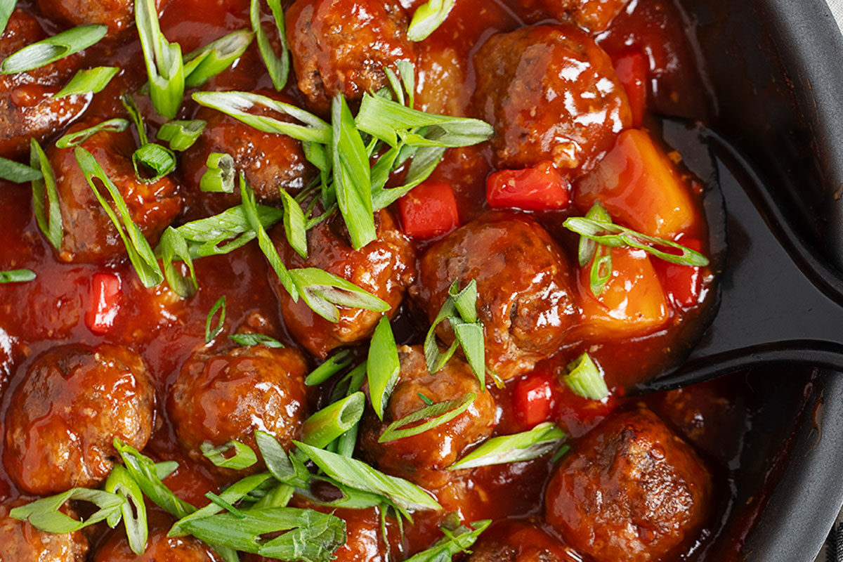 Pineapple Meatballs - Seasons and Suppers