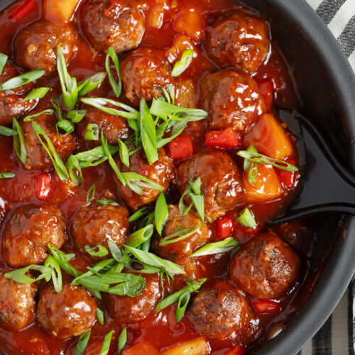 Pineapple Meatballs - Seasons and Suppers