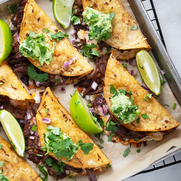 Mexican Shredded Beef Tacos - Seasons and Suppers