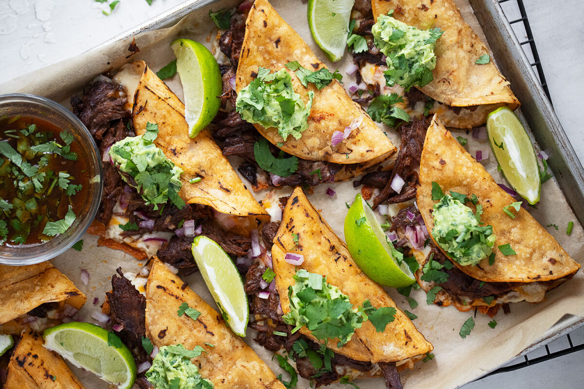 Mexican Shredded Beef Tacos - Seasons and Suppers