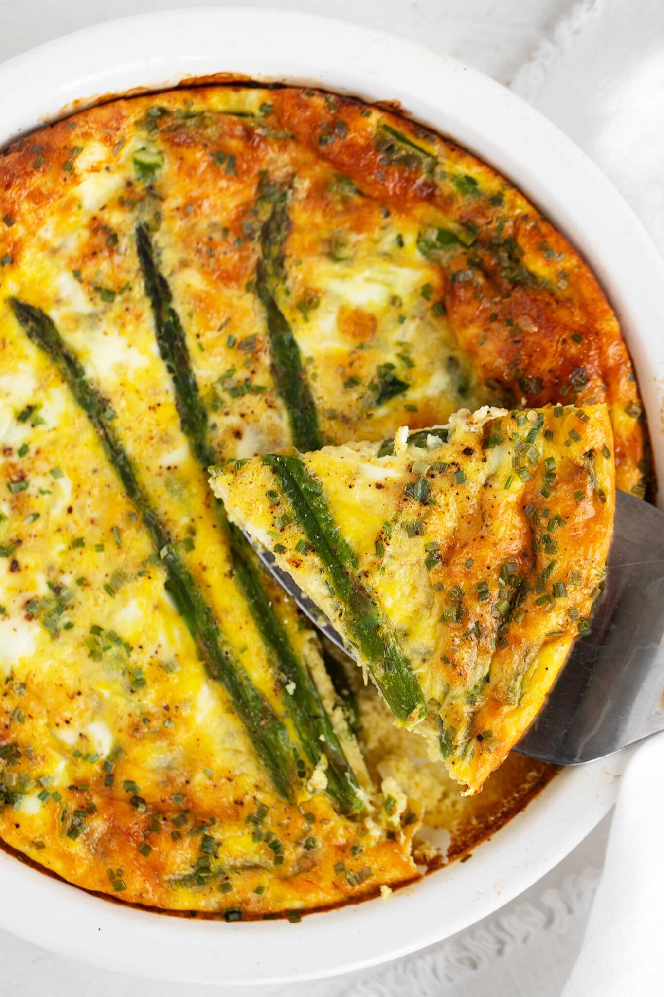 Crustless Asparagus Quiche - Seasons and Suppers
