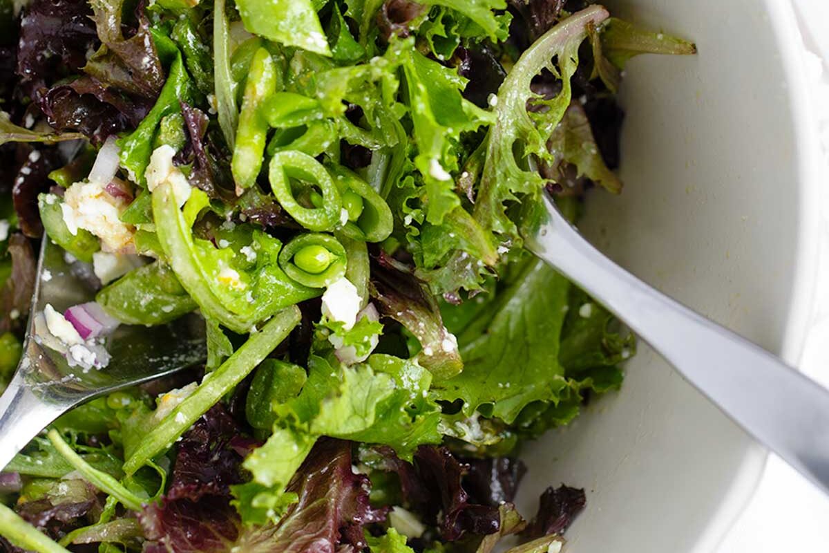 A Simple Spring Salad - Seasons and Suppers