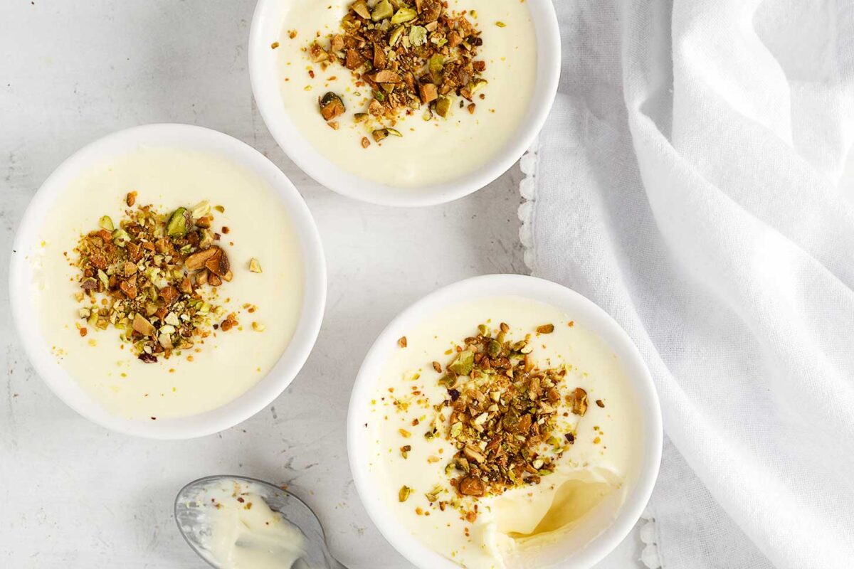 Lemon Curd Pudding - Seasons and Suppers