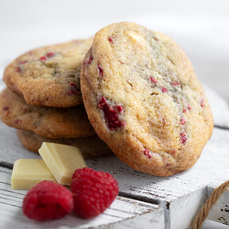 Raspberry White Chocolate Cookies - Seasons and Suppers