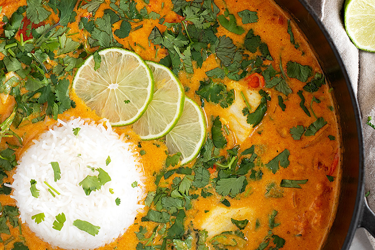 Coconut Fish Curry - Seasons and Suppers