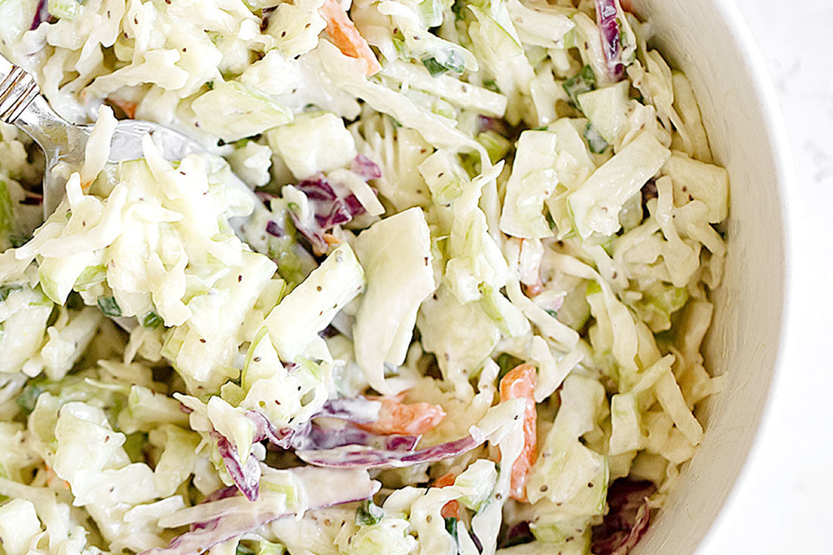 Classic Creamy Coleslaw Dressing - Seasons and Suppers