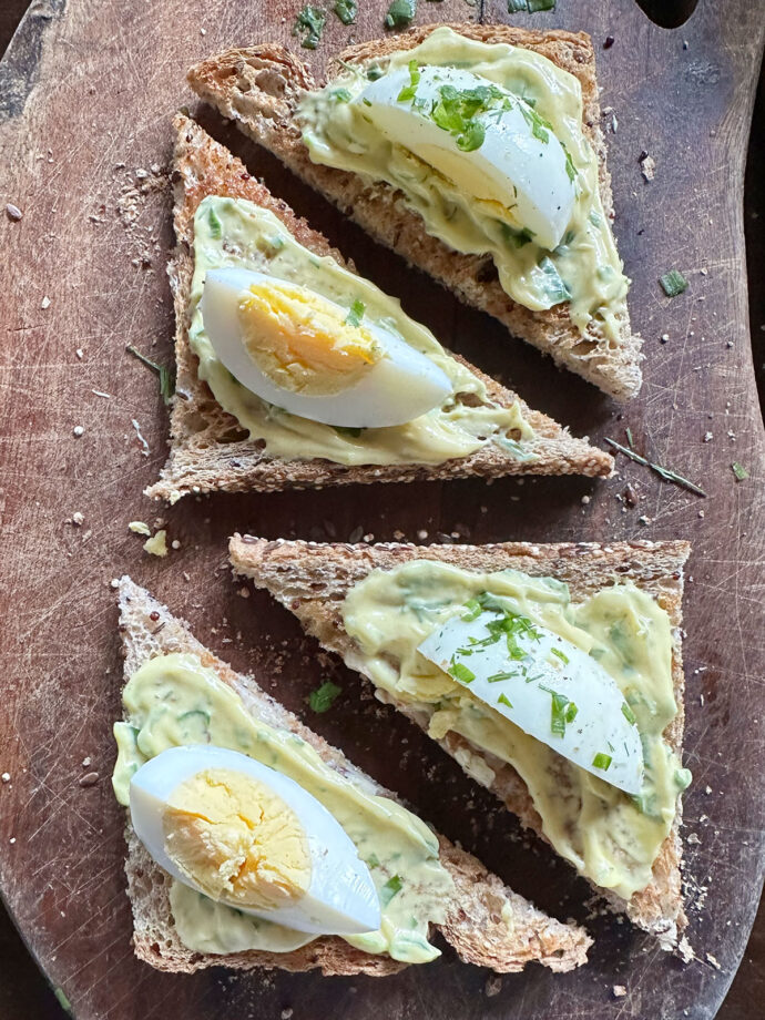 Devilled Egg Sandwiches - Seasons and Suppers
