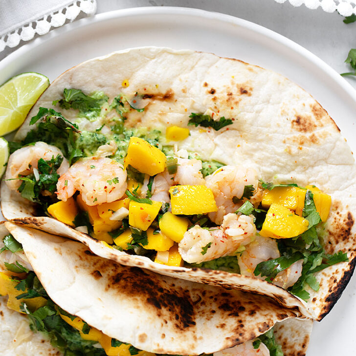 Shrimp Tacos with Mango - Seasons and Suppers